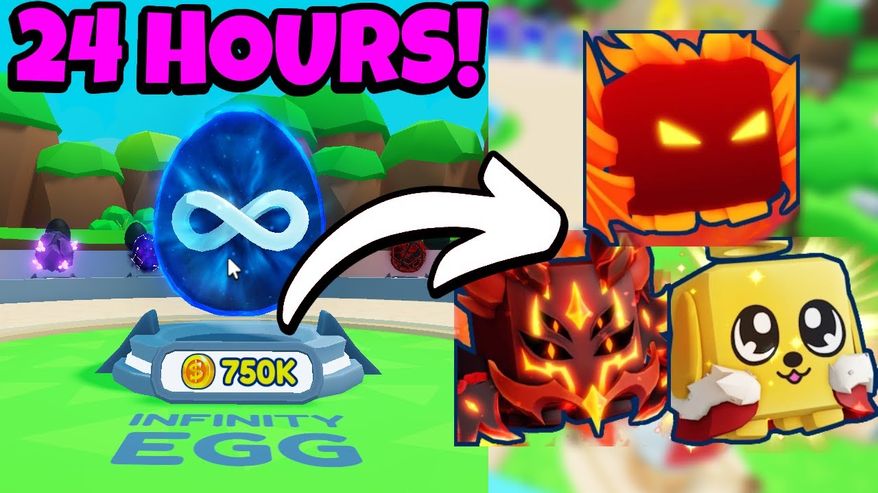 I Hatched The INFINITY Egg For 24 HOURS In Bubble Gum Simulator ...
