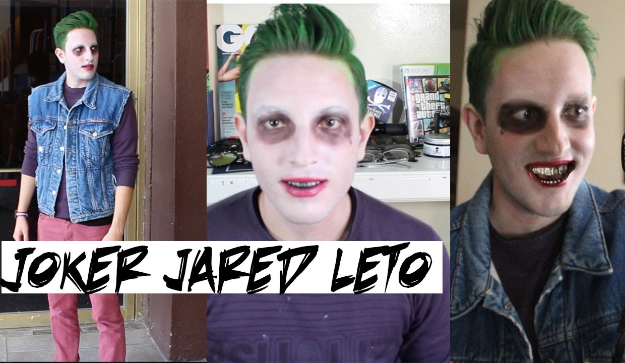 JARED LETO "JOKER" MakeUp & Outfit - Suicide Squad" TUTORIAL | JR Style ...