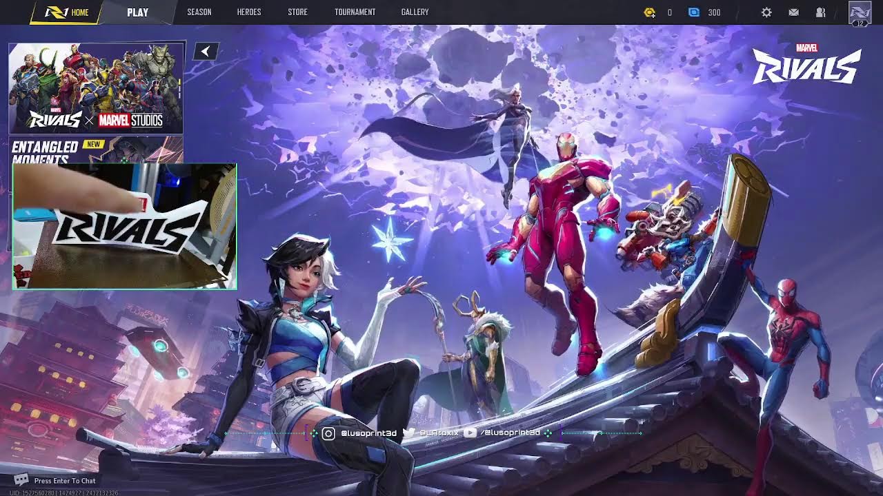 New Marvel Rivals is Here. 3D Printing Nameplate!!! - YouTube