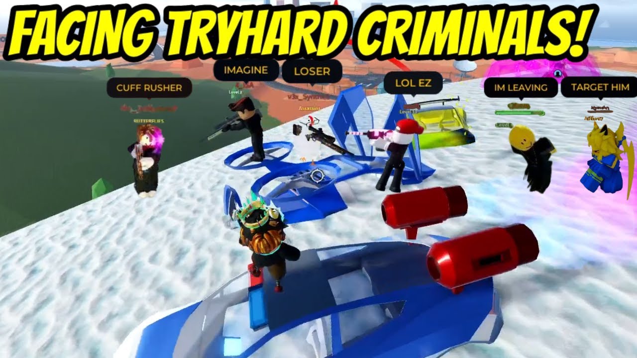 DESTROYING A GROUP OF SALTY CRIMINALS in Roblox Jailbreak! - YouTube