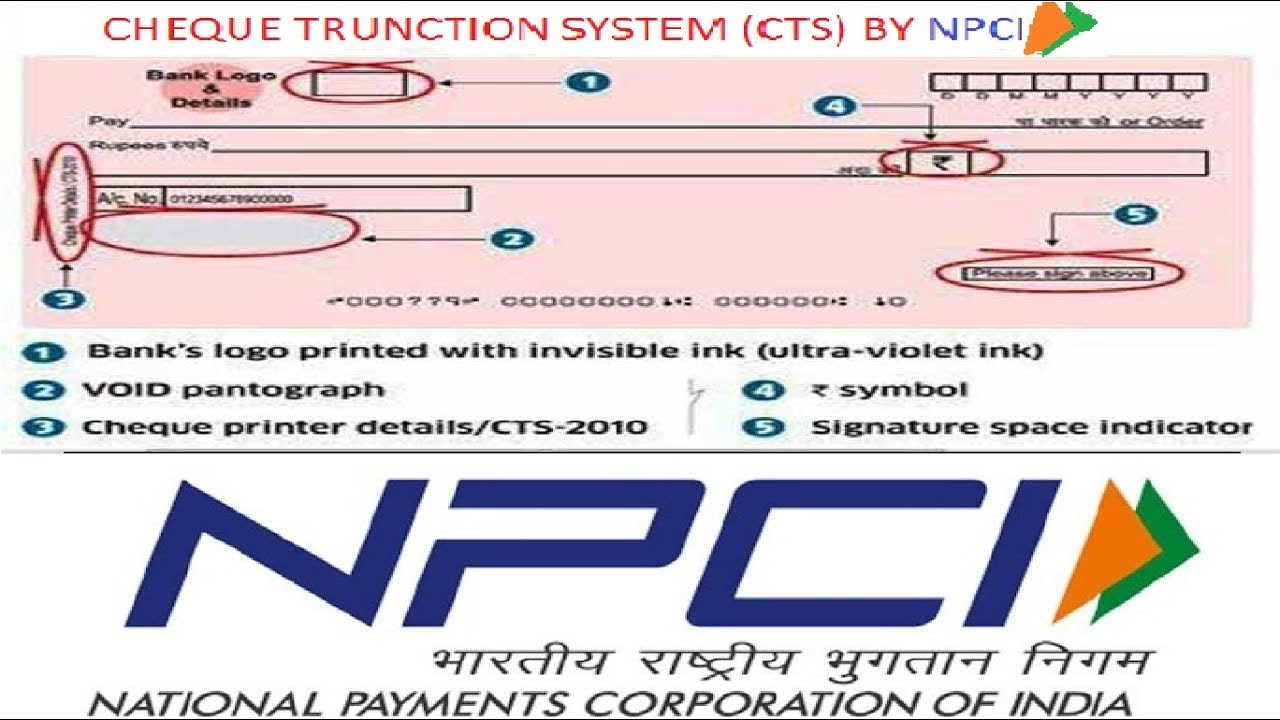 Cheque Truncation System CTS By National Payments Corporation Of India