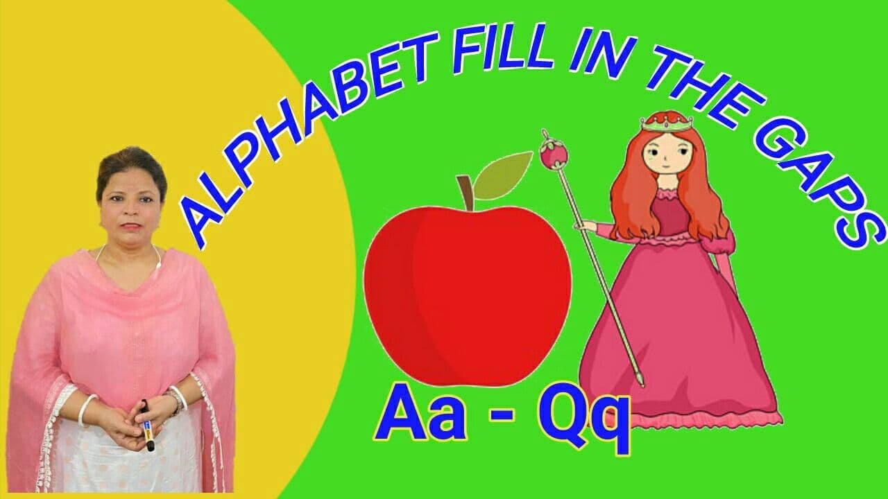 Alphabet Fill in the gaps Aa-Qq. - YouTube