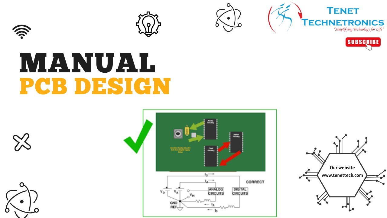 Manual PCB design| Tenet Technetronics - YouTube