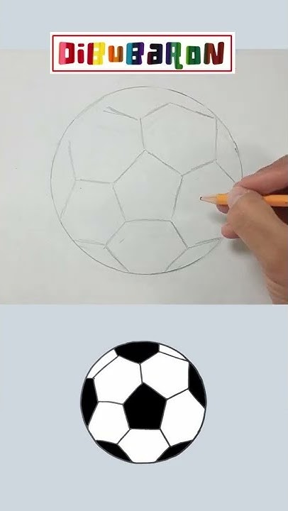 Dibujando una pelota o balon de futbol | Dibujos faciles - YouTube