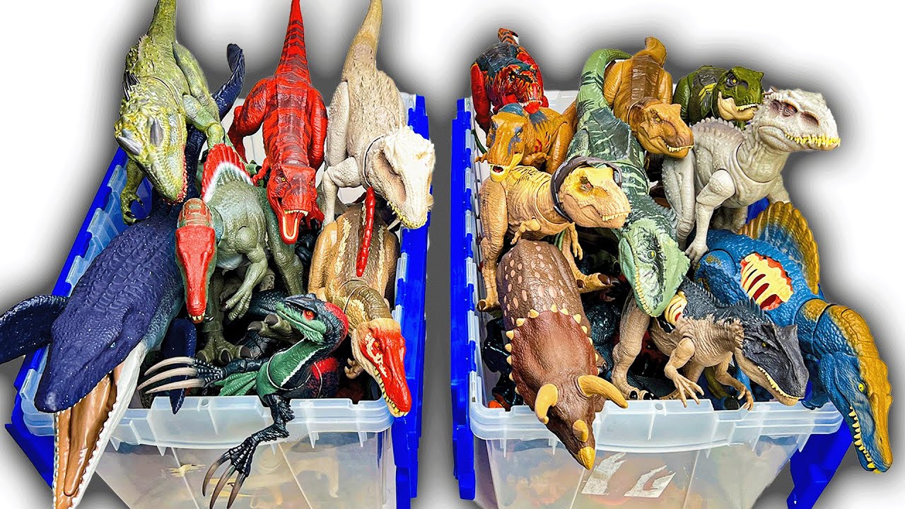 HUGE Collection Of 100+ Jurassic World Dinosaurs | Spinosaurus ...