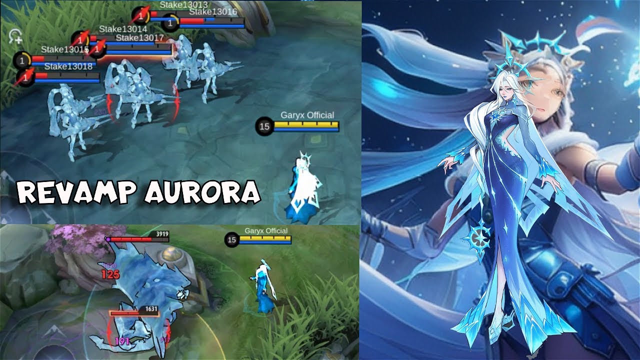GAMEPLAY REVAMP AURORA MLBB || MOBILE LEGENDS - YouTube