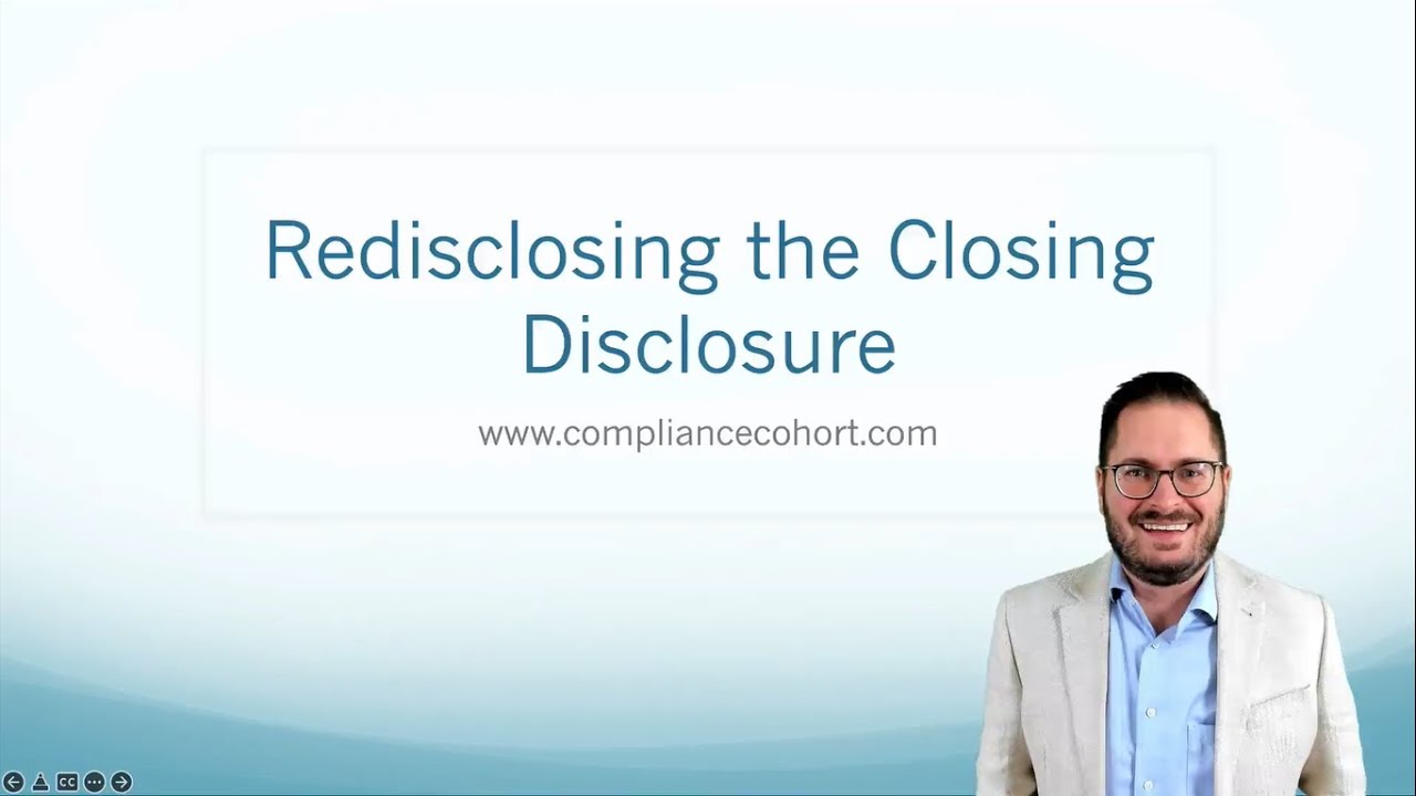 Redisclosing the Closing Disclosure - YouTube