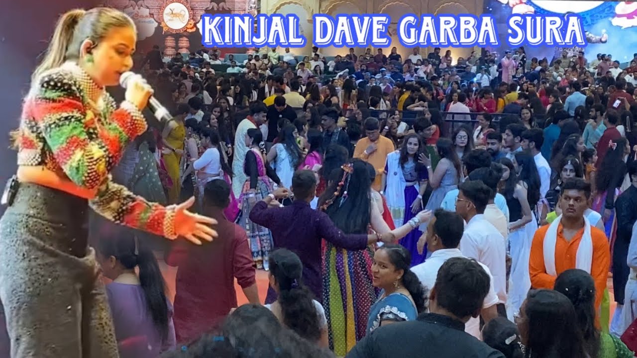 Garba Night Surat 2025 | Kinjal Dave Nonstop Garba | Surat Garba - YouTube