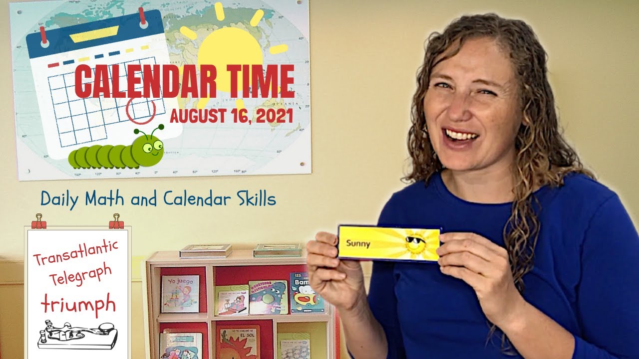 August 16, 2021 - Calendar Time, daily math, learning fun! - Learn at ...