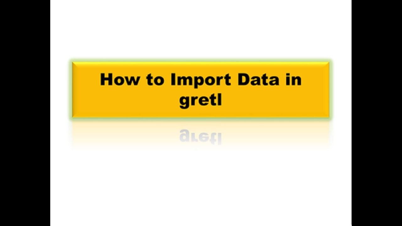 How To Import Data File In Gretl Panel Data Youtube