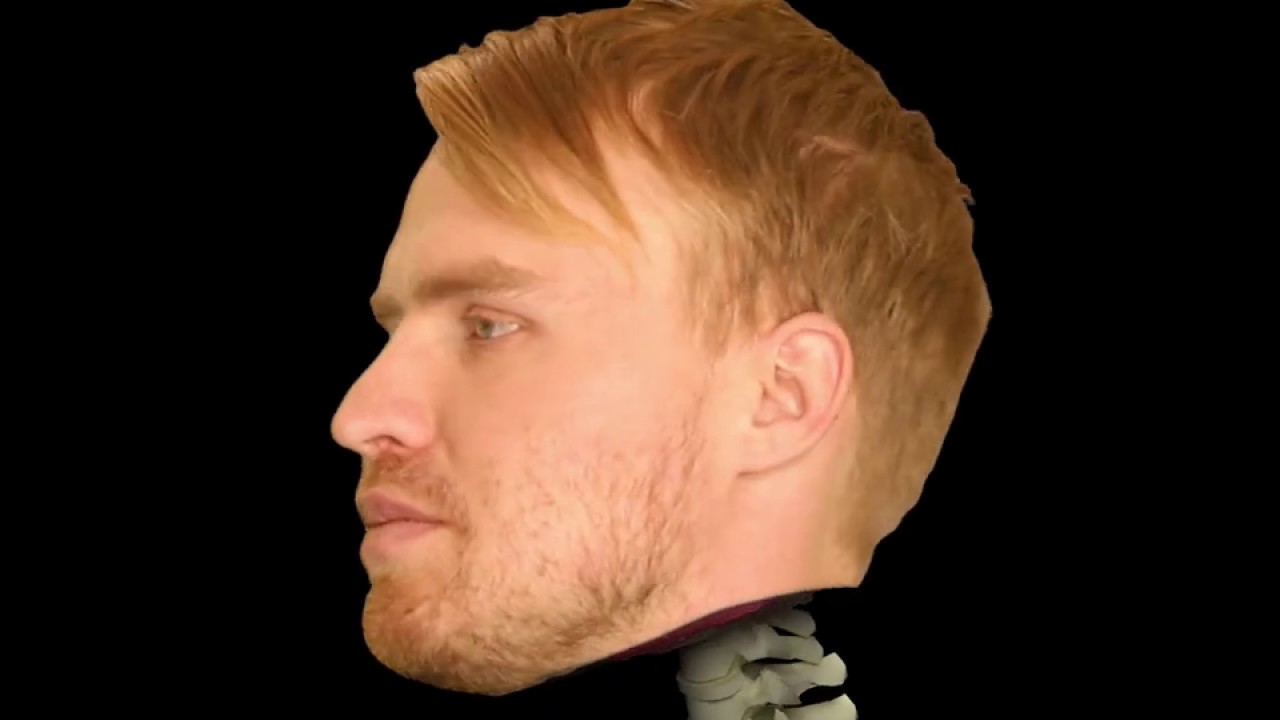 Spinning Head with CGI Spine Animation - YouTube