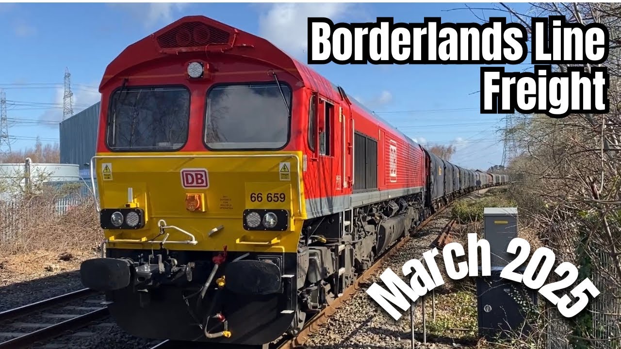 66659 Makes DEBUT !! FREIGHT Borderlands Line During March 2025 - YouTube