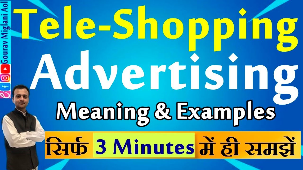 Tele Shopping Advertising | Meaning and Examples of TeleShopping ...