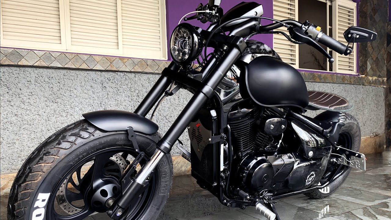 Customização Bobber Suzuki Boulevard M800 by Oficina dos Tons - YouTube