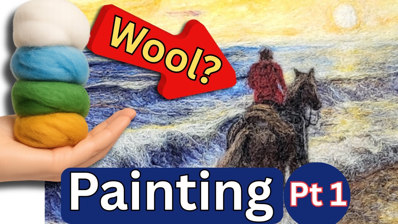 How I needle felted this picture. Follow along for tips and tricks on ...