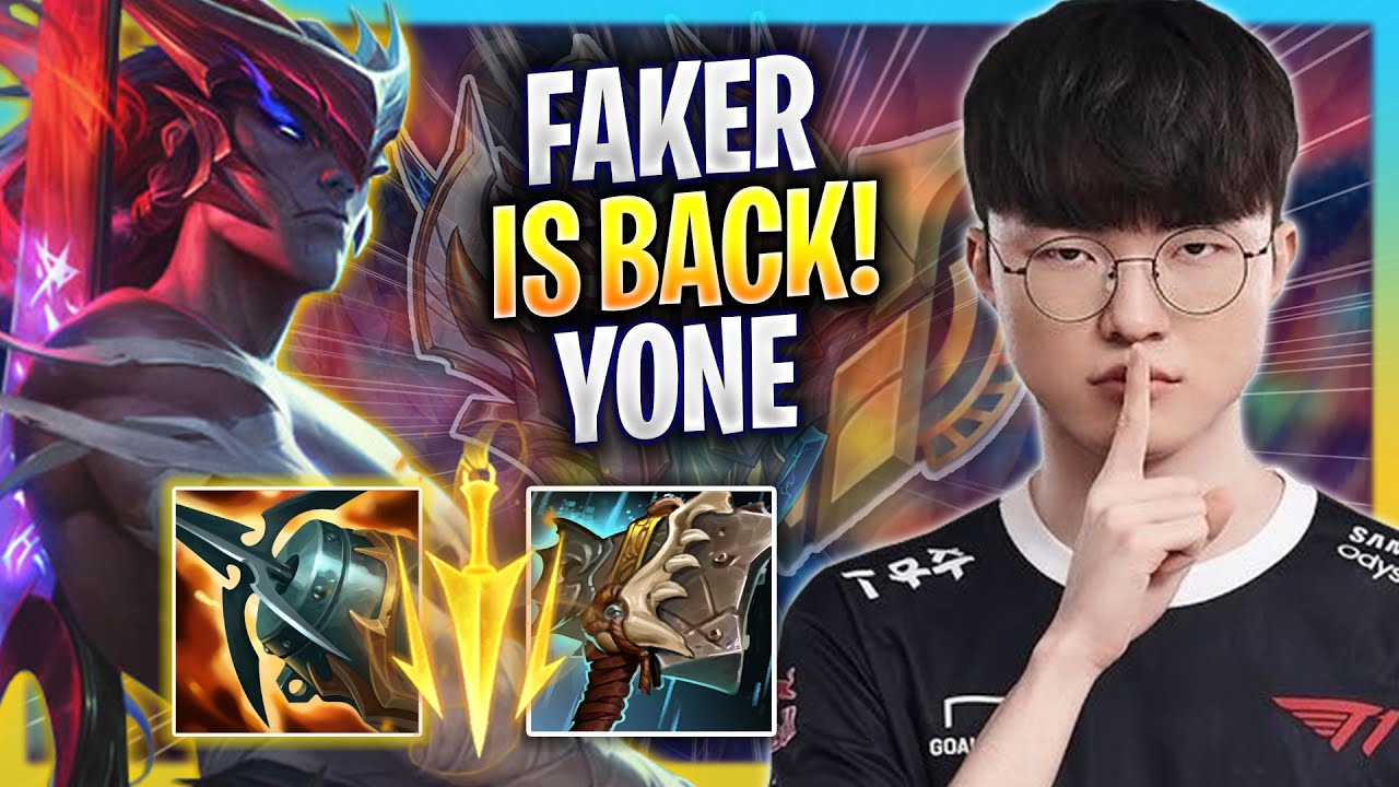 FAKER IS BACK TO KOREA SOLOQ WITH YONE! - T1 Faker Plays Yone MID vs ...