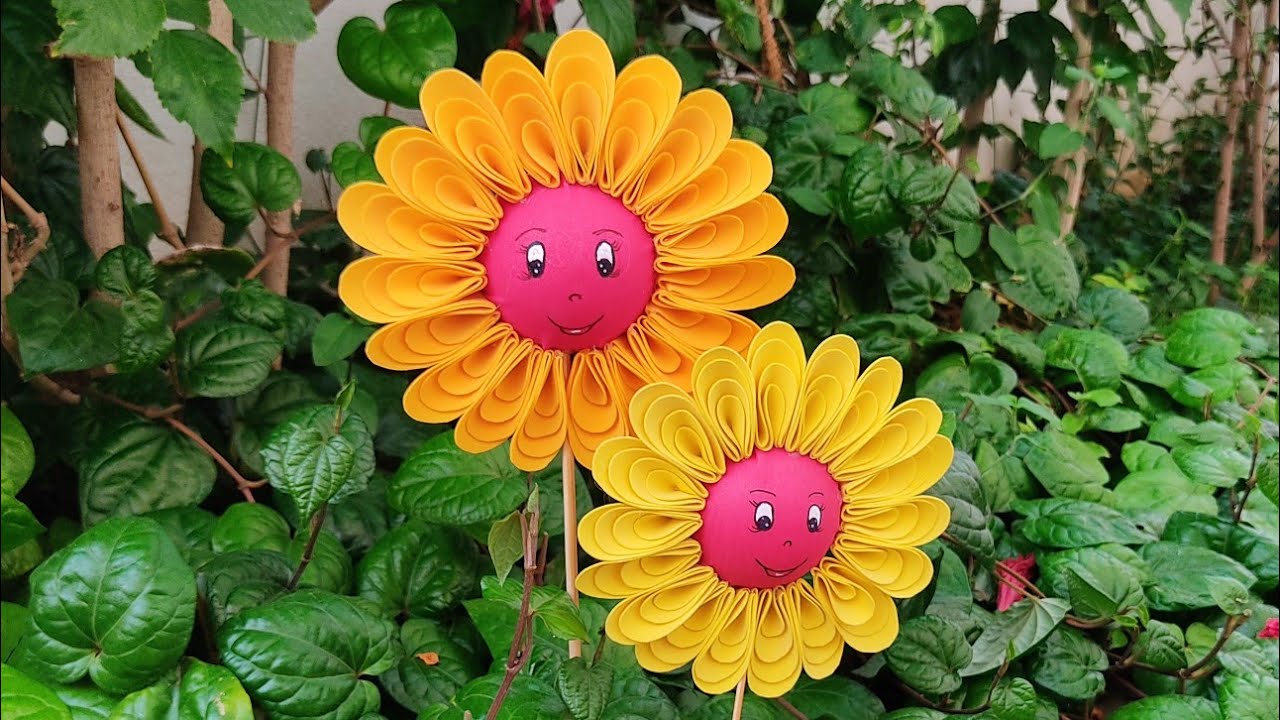 How To Make Sunflower Using Foam Sheet Simple Handworks YouTube how-to-make-sunflower-using-foam-sheet-simple-handworks-youtube