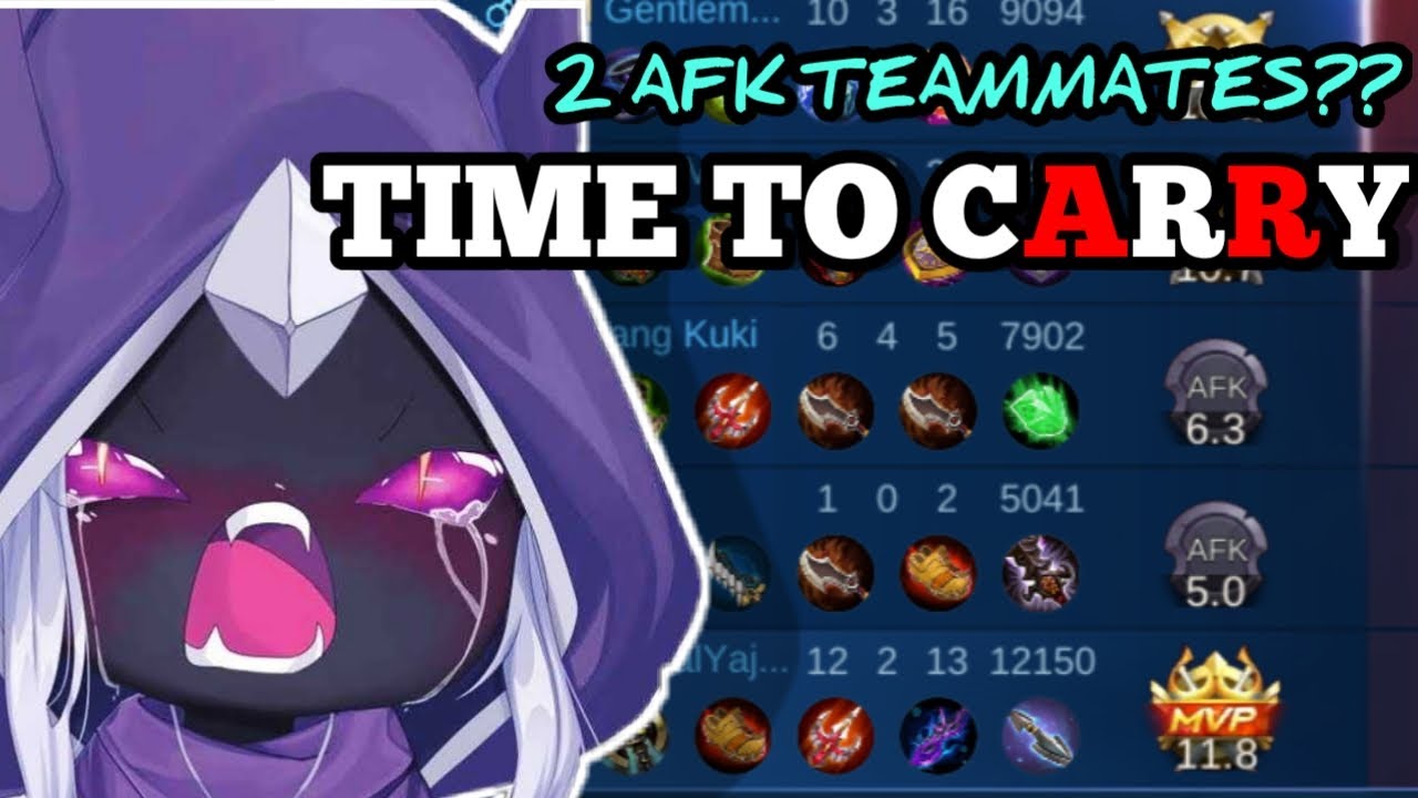 WHEN YOU'RE TEAM HAS 2 AFK TEAMMATES AND YOU HAVE TO CARRY!! Mobile ...