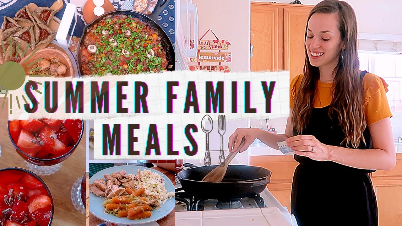 COOK WITH ME! What’s for dinner? Summer Dinner Ideas + Family Theme ...