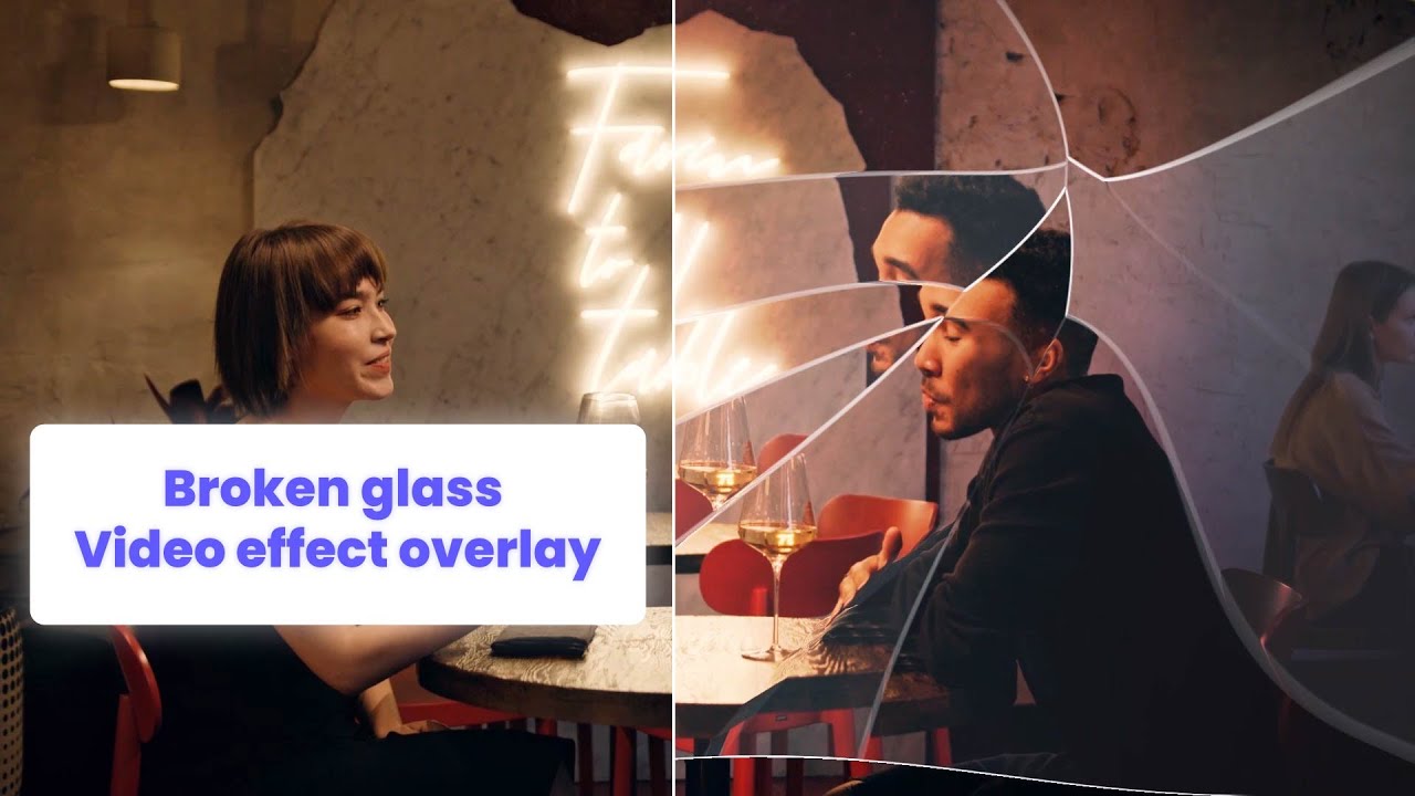 Broken Glass Video Effect Overlay After Effect Templates - YouTube