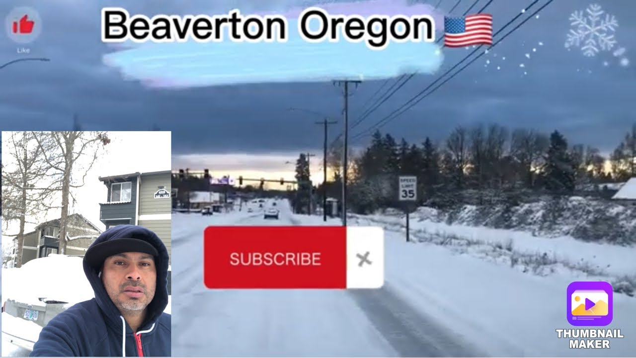 Calles en Oregon cubiertas de nieve y hielo 🧊 - YouTube