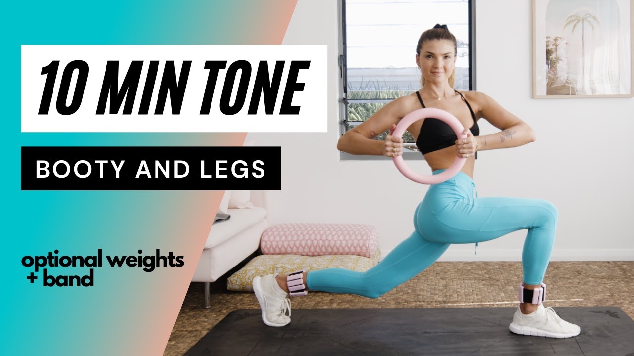 10min Booty & Legs Workout - Optional Equipment - YouTube