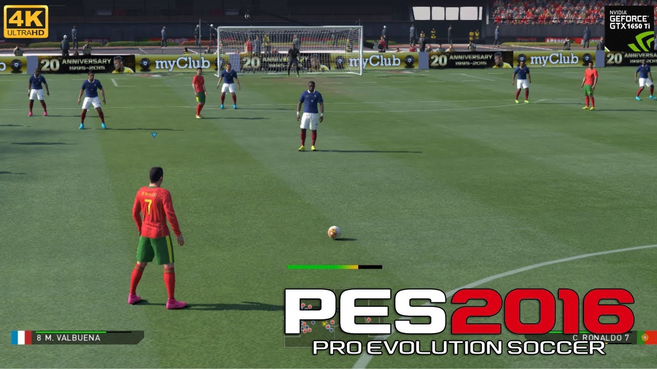 Portugal vs France | PES 2016 PC Gameplay - 4K - YouTube