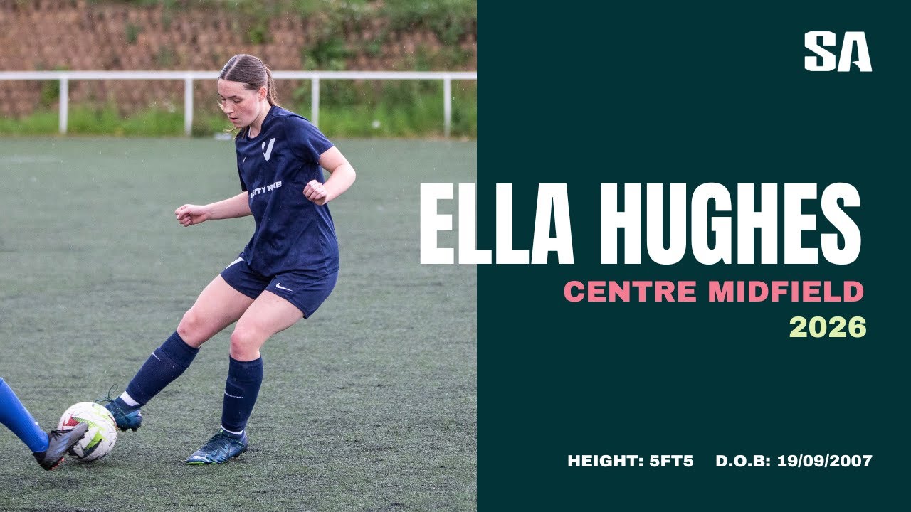 Ella Hughes | Highlight Tape - Centre Midfield | #soccerassist - YouTube