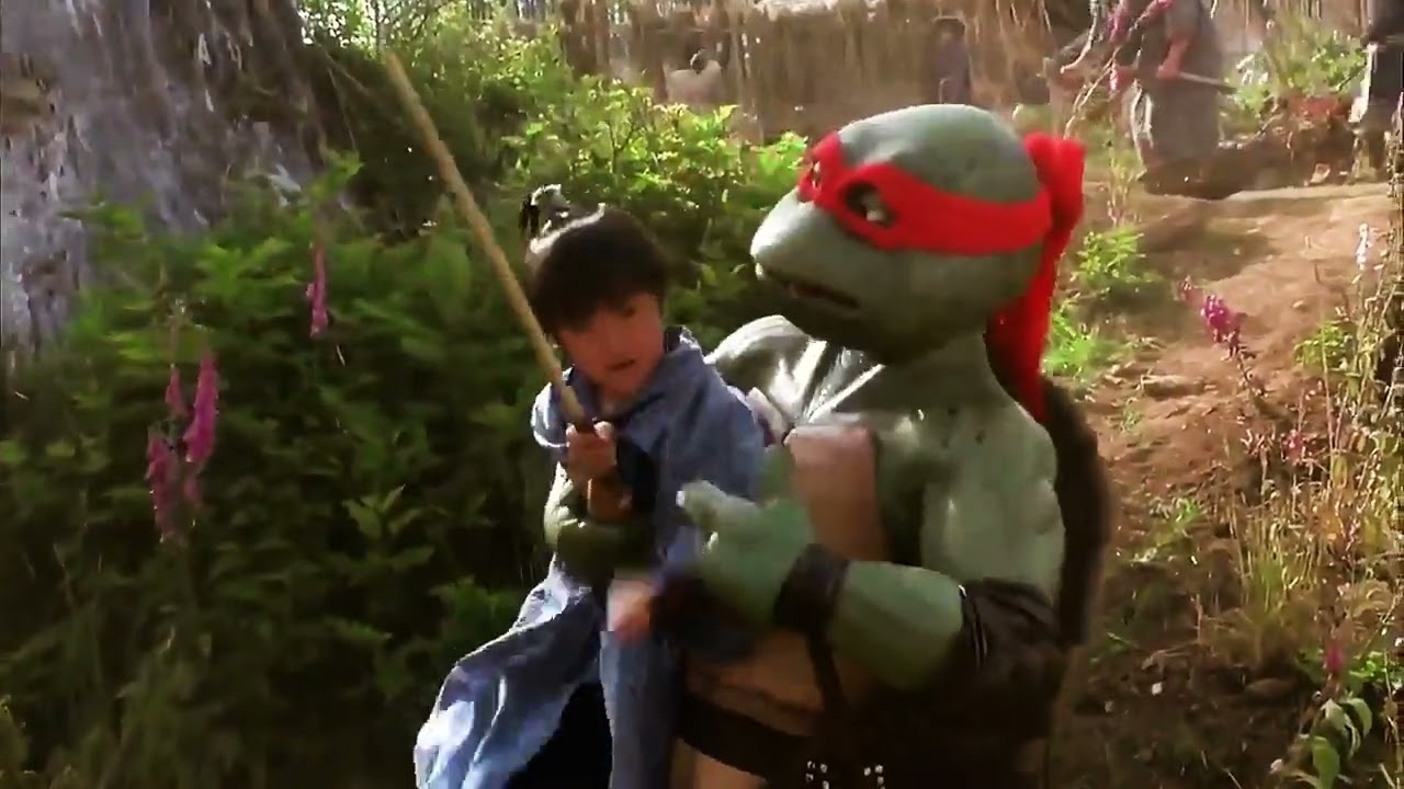 TMNT 1993 & 2003 - Raph tells to the kids to control their tempers ...