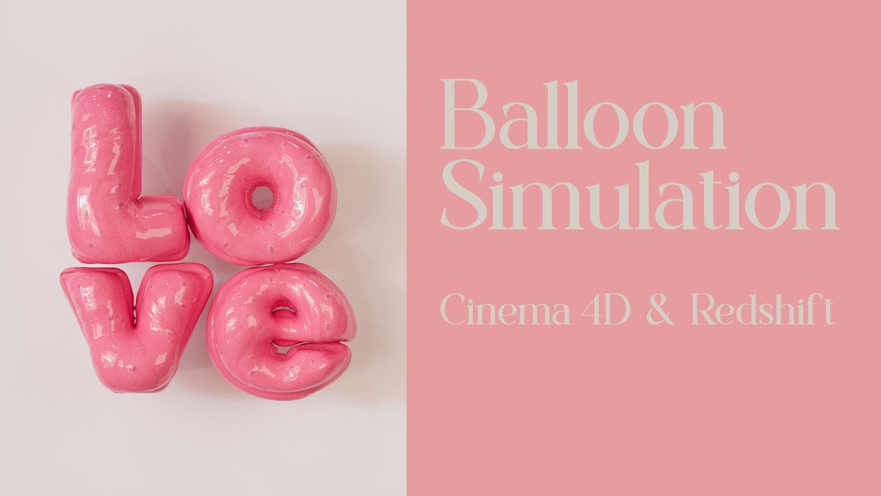 Animating Type Balloons in Cinema 4D & Redshift - YouTube