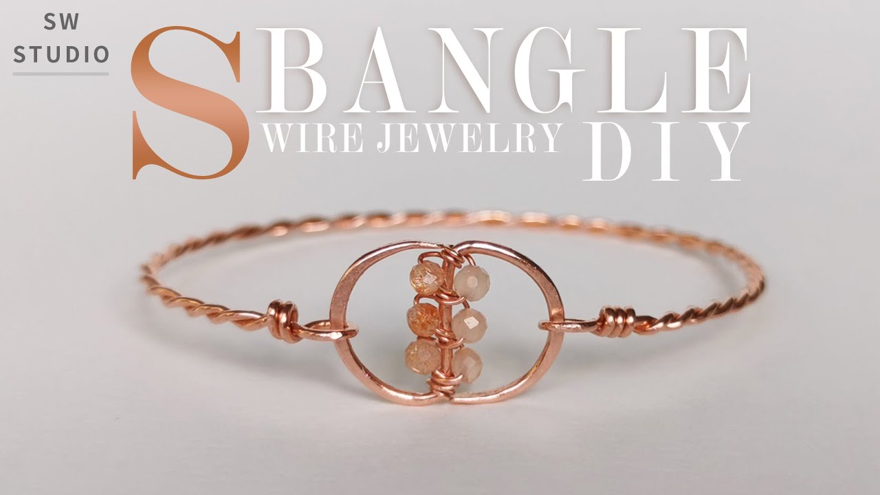 S Bangle/Easy Bangle/ Easy Bracelet/Wire Wrap Bracelet Tutorial/How to ...