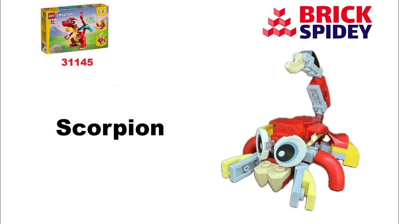 Lego 31145 Alternate Build Scorpion 전갈 using Lego 31145 - YouTube