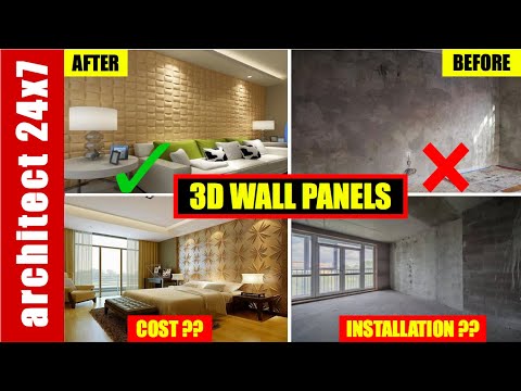 3D WALL PANELS - INSTALLATION and COST - YouTube