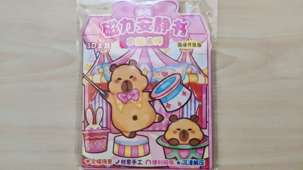 MAGNETIC STICKER BOOK MAKEOVER 🌴CAPYBARA HOUSE🌴 #capybara - YouTube