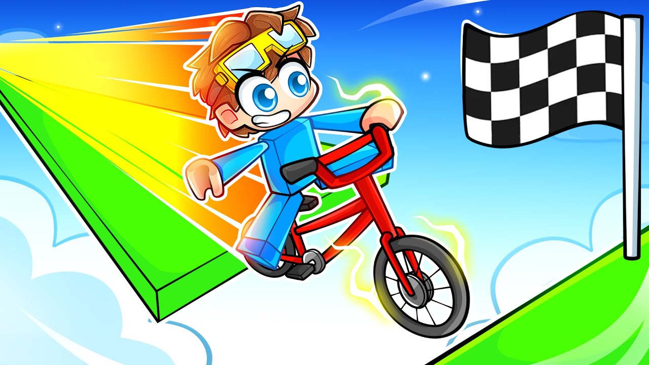 Going 7,861,938 MPH in Roblox Bike Obby! - YouTube