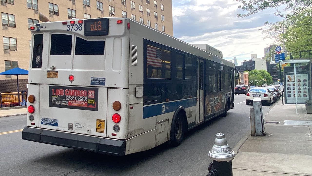 MTA Bus Company: Orion VII Gen II+ Hybrid #3736 Q18 @ 4th Street & 27th ...
