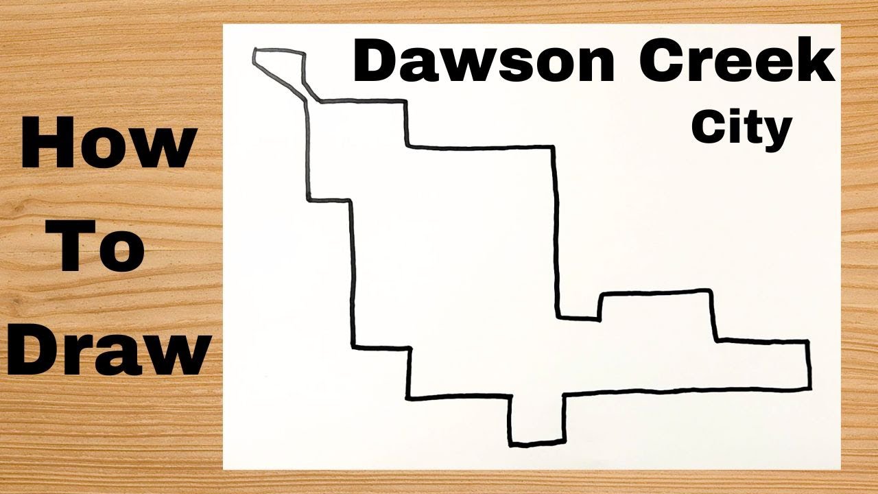 Drawing Dawson Creek City Map - Canada - YouTube
