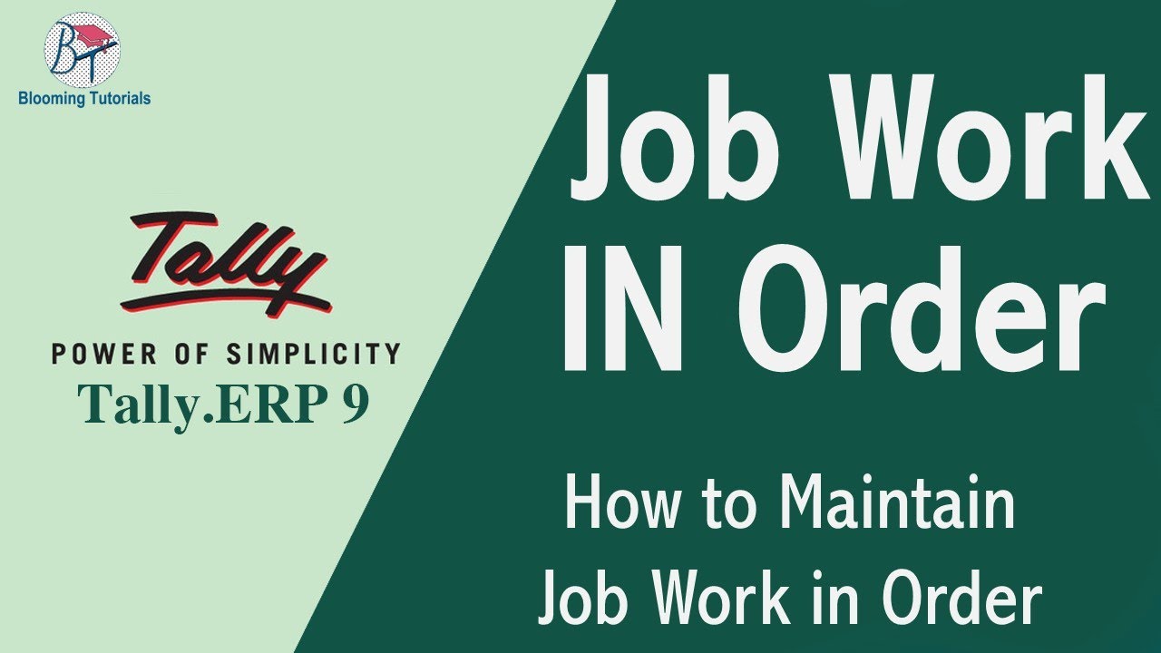 How to create job work order in tally tamil / what is job work order ...