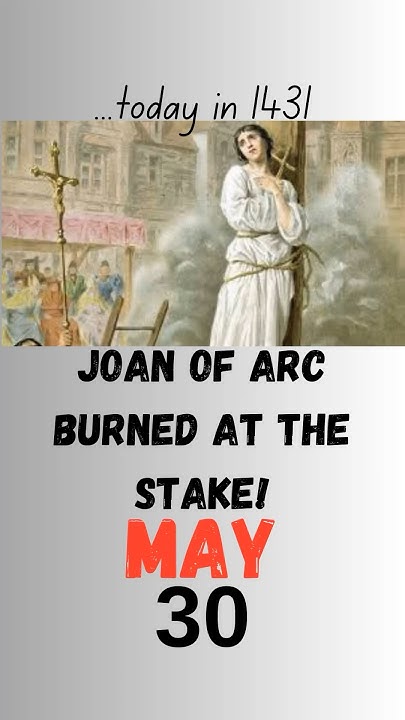 Joan of Arc Burned at the Stake! May 29, 1431🔥🪵 #shorts #short - YouTube