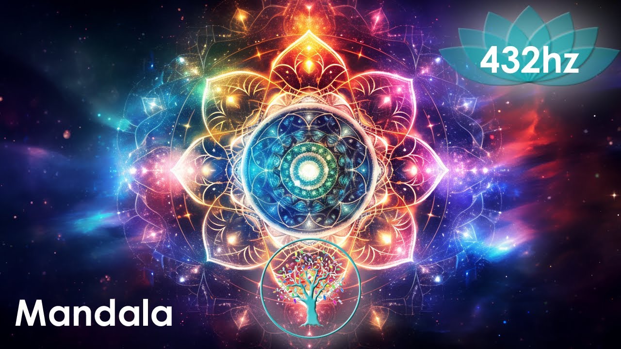 Aligne tes chakras avec ce mandala | Mandala 432 hertz - YouTube