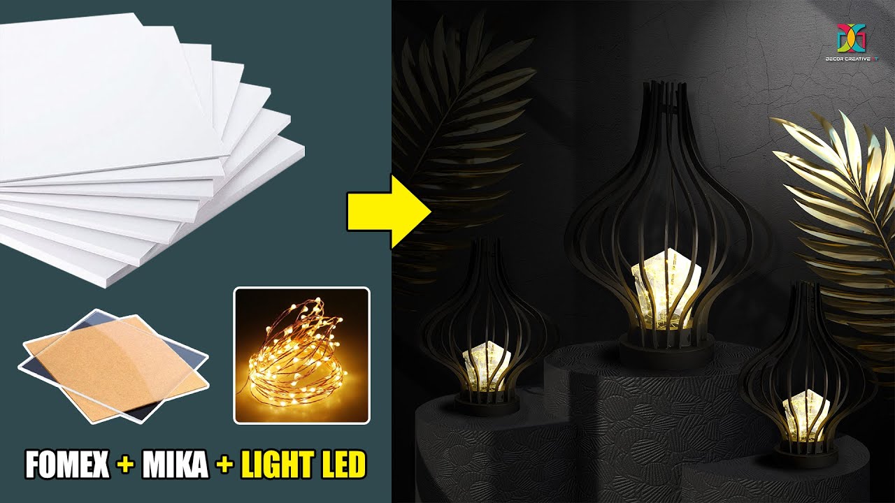 Diy - How To Make Lamp Sleep Light Decorative Lamps at home - YouTube