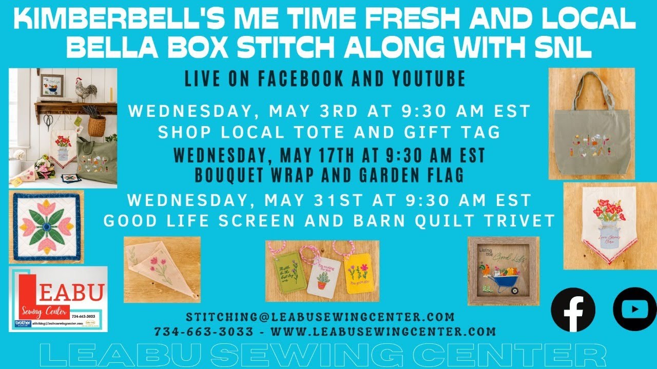 Fresh and Local Bella Box stitch along with SNL - Shop local tote, and ...