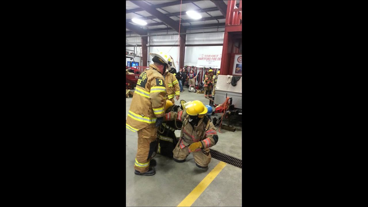 Firefighter Entanglement drill - YouTube