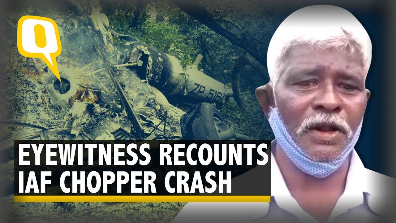 'It Crashed Into a Big tree': First Eyewitness of IAF Chopper Crash ...
