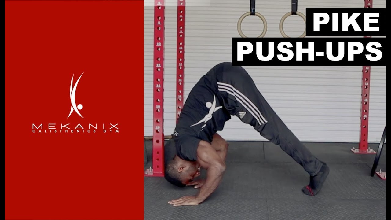 Pike Push-Ups Shoulders + Chest Intermediate Exercise - YouTube