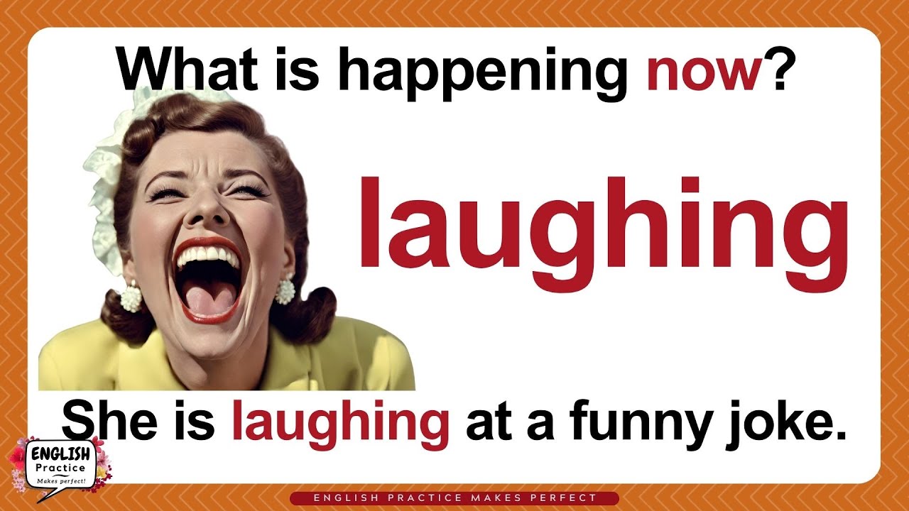 Present Progressive with videos - improve your English speaking and ...