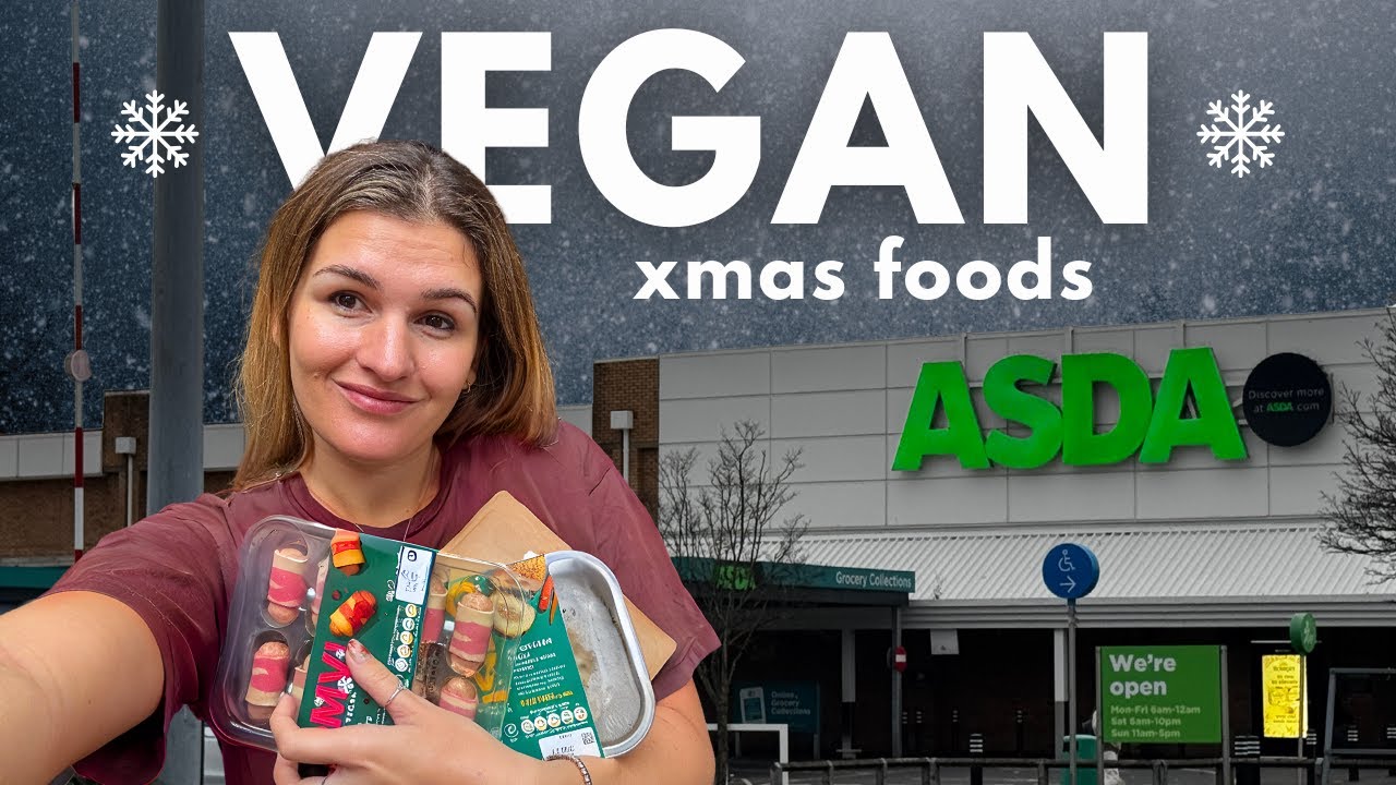 a day of eating vegan festive foods 🎄 asda edition - YouTube