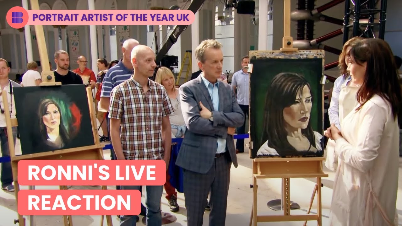 Capturing Ronni Ancona Under Pressure | Portrait Artist of the Year UK ...