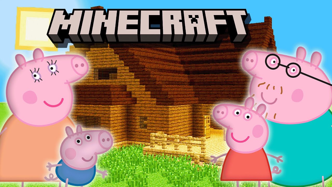 Peppa Pig Family Play Minecraft 120 - YouTube