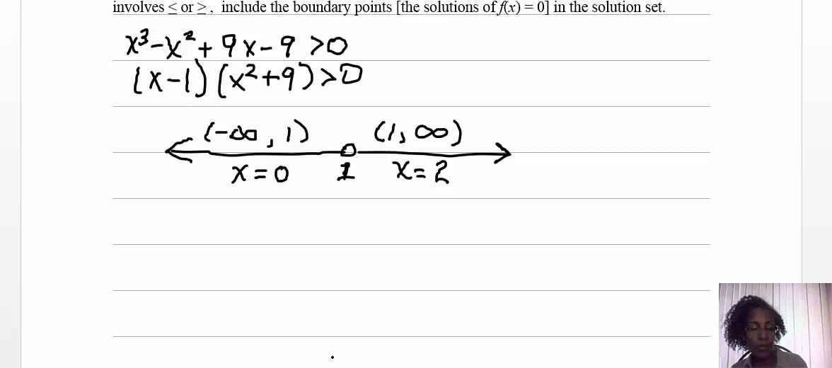 Math 1110 Section 3 6 Polynomial Inequalities - YouTube